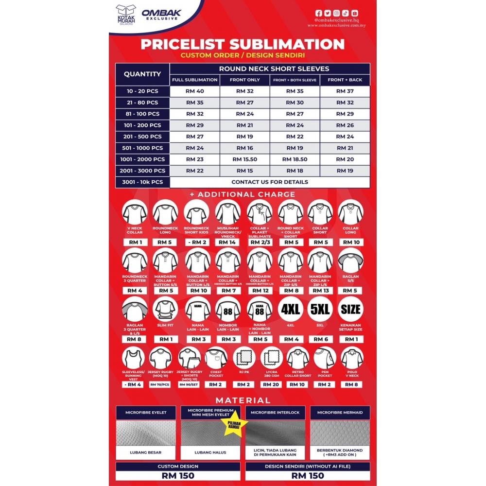 Custom Order - Sublimation